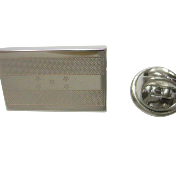 Kiola Designs | Accessories | Silver Toned Etched Honduras Flag Lapel ...